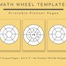 Math Wheel, Printable Templates, DIY Arithmetic Problems, Addition ...