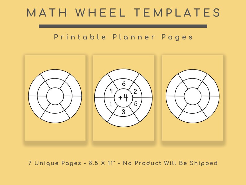 Math Wheel, Printable Templates, DIY Arithmetic Problems, Addition ...