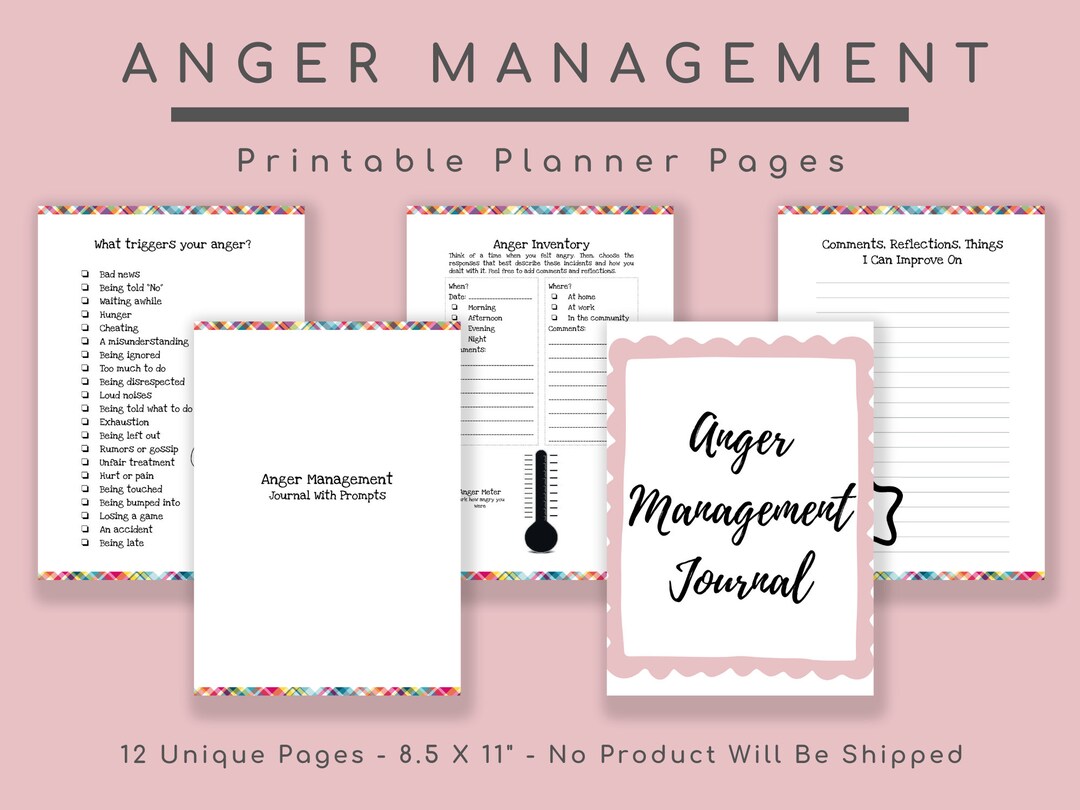 Mental Health Anger, Management Techniques, Printable, Coping Skills ...