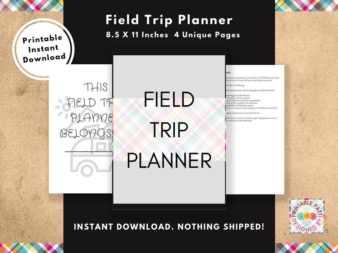 Field Trip Planning for Teachers, Back to School, Printable, Homeschool ...