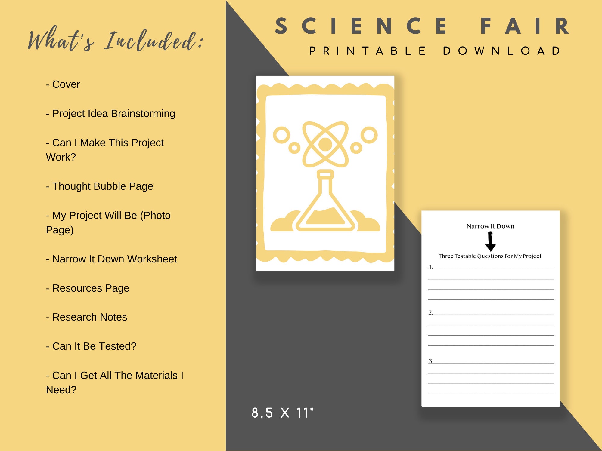 Science Experiment for Kids, Science Fair Project, Journal, Lab Kit ...