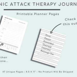 Panic Attack Therapy Journal, Panic Disorder, DSM5, Counseling Relief ...