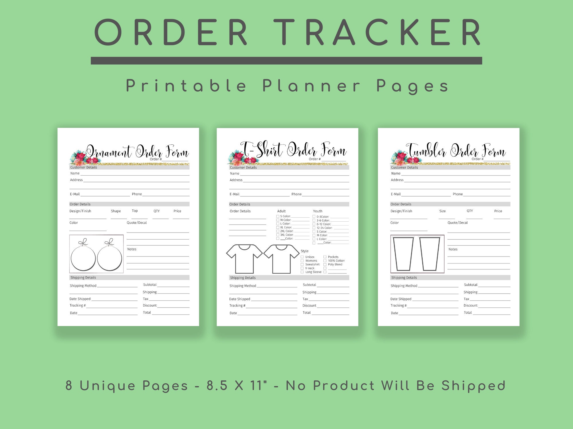 Order Form Bundle Small Business Kit Online Order Form - Etsy