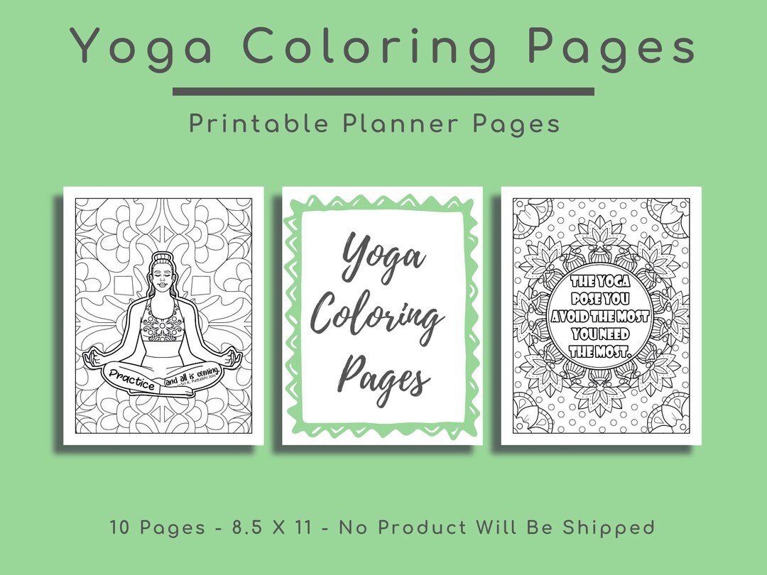 Yoga Coloring Pages, Peace Love Joy, Gratitude, Journal Printable ...