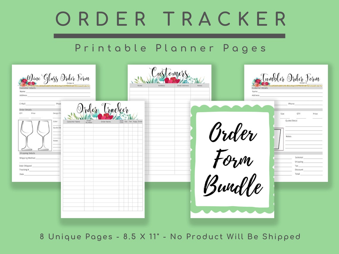 Order Form Bundle Small Business Kit Online Order Form - Etsy