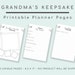 Grandmother Keepsake Memory Book — Guided Prompts Journal for Stories ...
