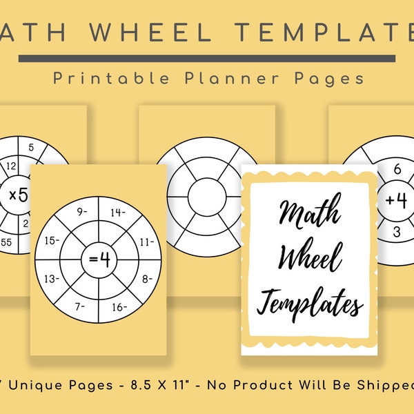 Multiplication Wheel - Etsy
