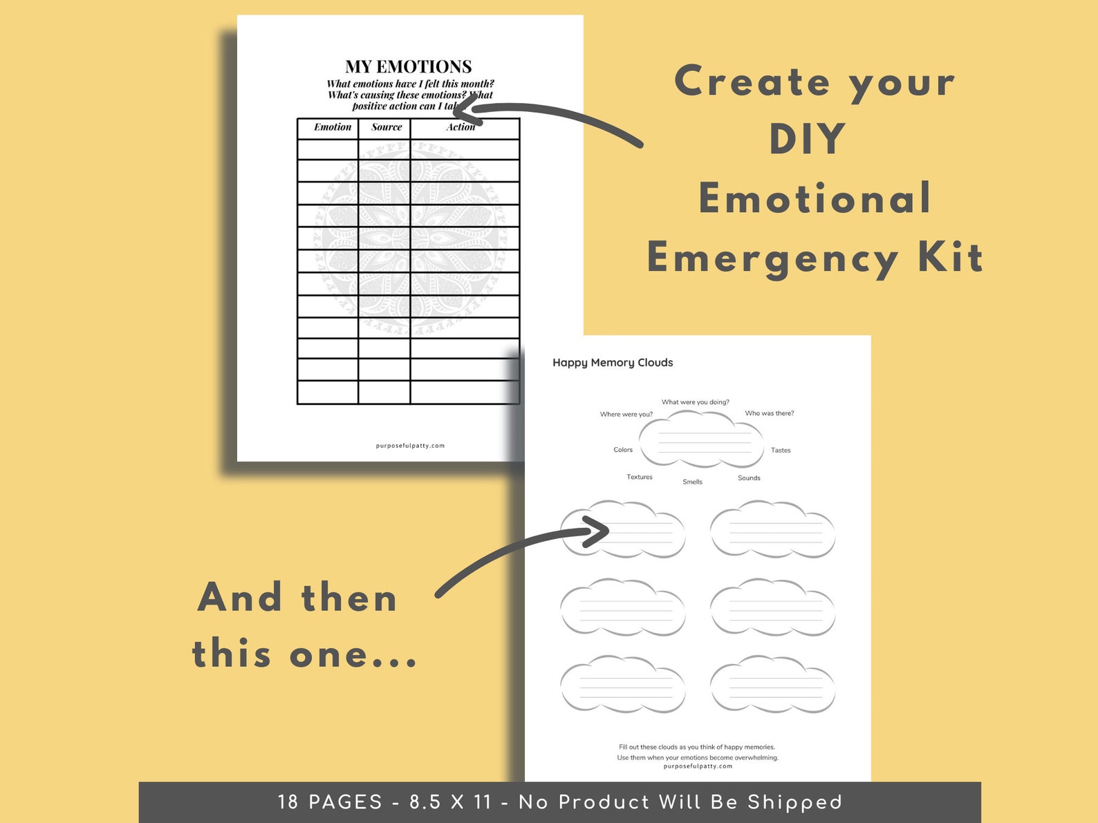 Emotional Support, Resiliency Worksheets, Do It Yourself Emotional ...