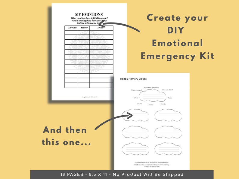 Emotional Support, Resiliency Worksheets, Do It Yourself Emotional ...