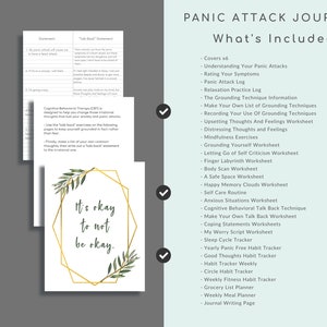 Panic Attack Therapy Journal, Panic Disorder, DSM5, Counseling Relief ...