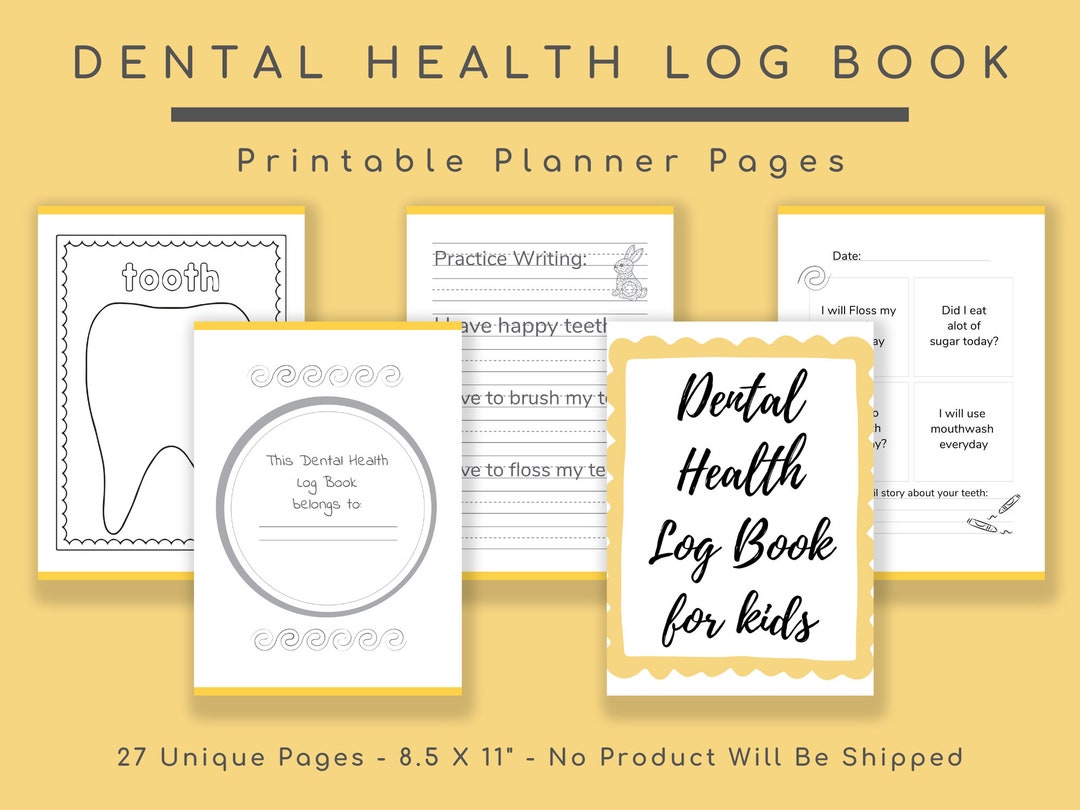 Dental Hygiene, Activity Workbook, Tooth Fairy Gifts, Printable ...