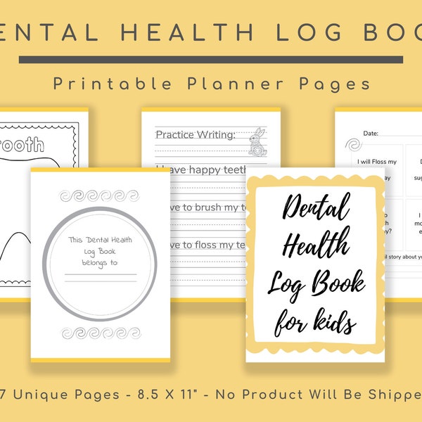 Dental Coloring Sheets - Etsy