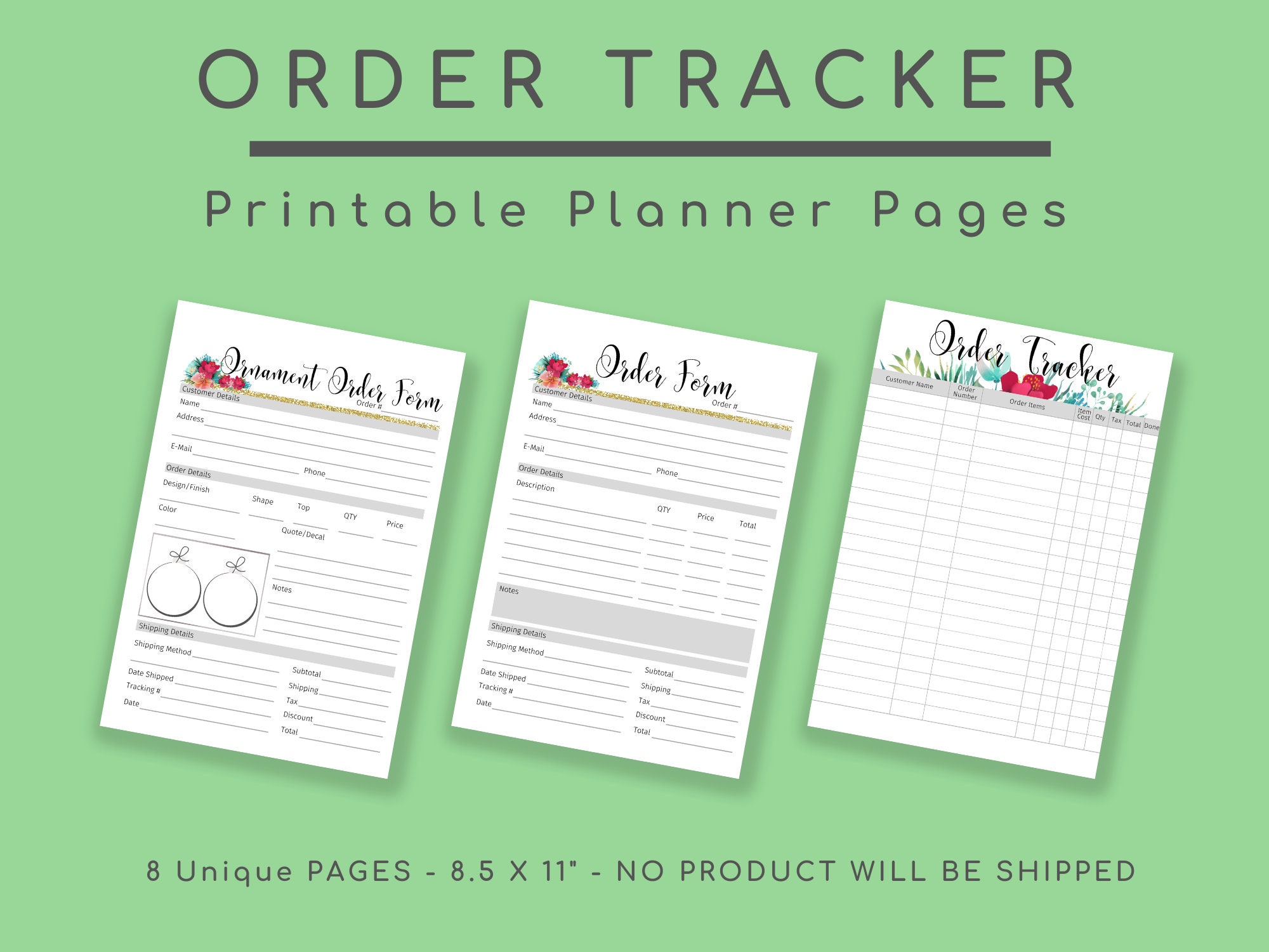 Order Form Bundle Small Business Kit Online Order Form - Etsy