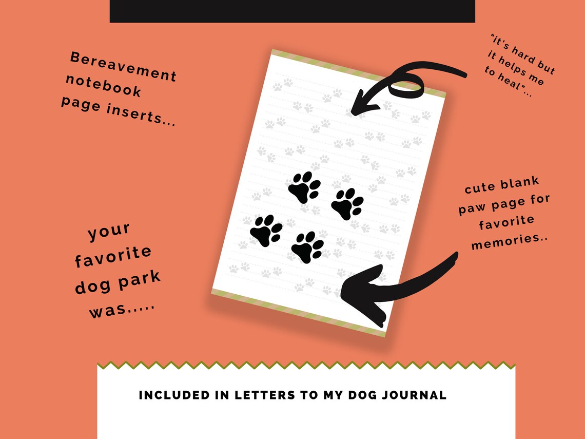 Dog Death Pet Loss Sympathy Card Letters To Memorial Gift - Etsy