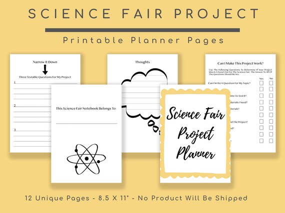 Science Fair Project Notebook