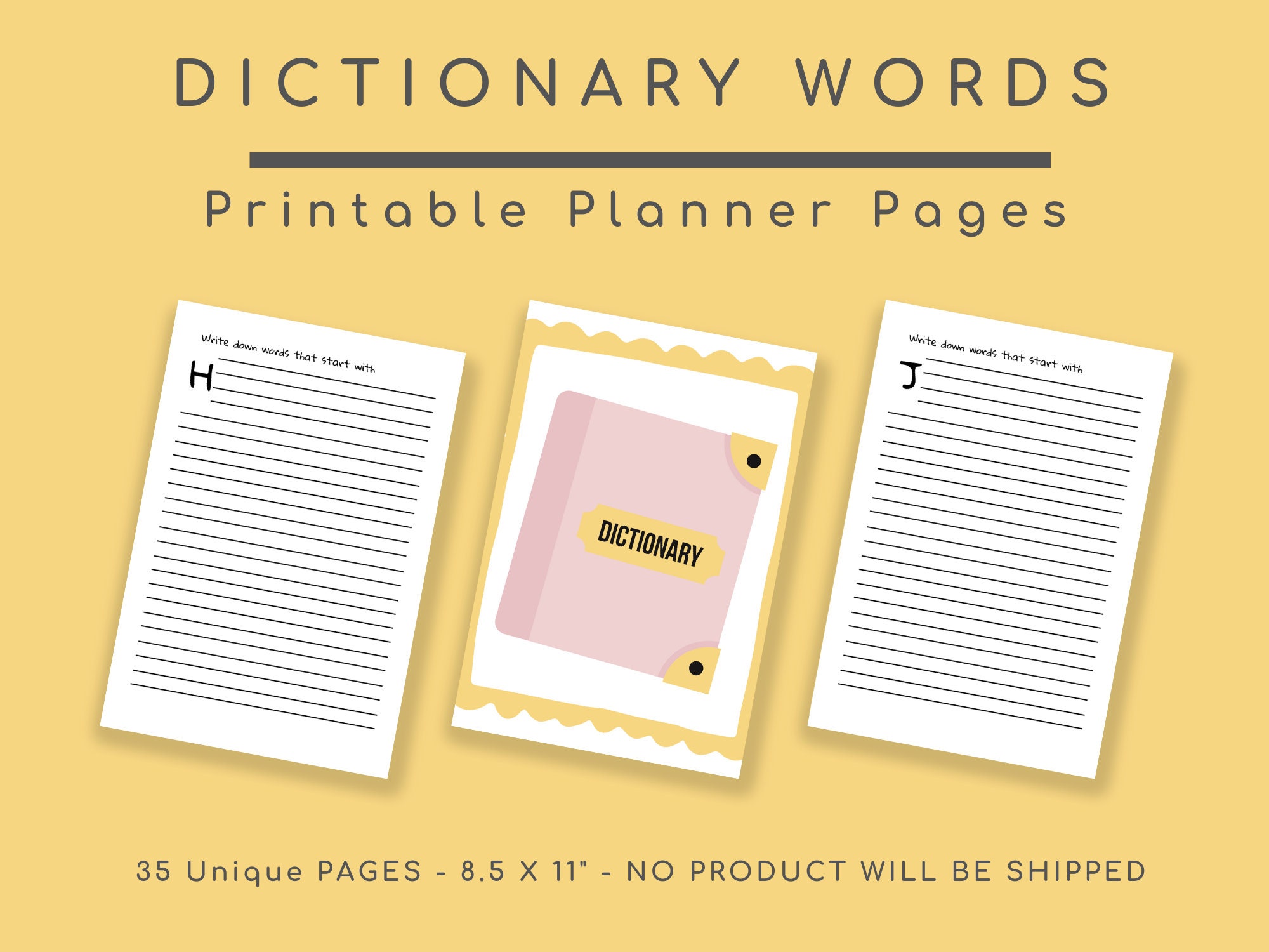 Definition Log, Dictionary Words, for Kids, Children's Book, Kid ...