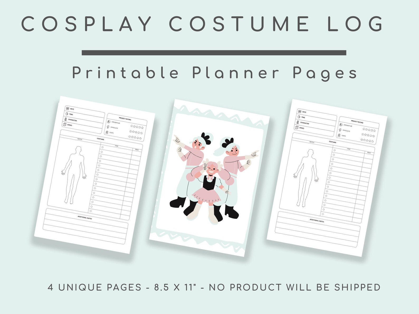 Cosplay Costume Planner: DIY Project Checklist (printable) - Etsy UK