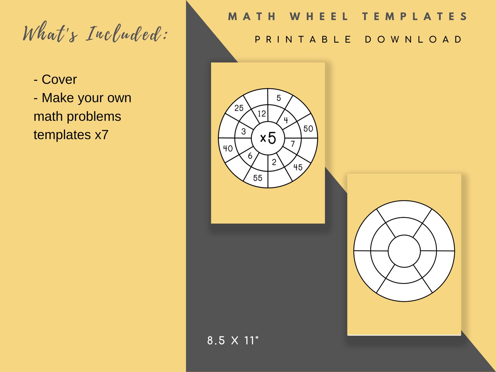Math Wheel, Printable Templates, DIY Arithmetic Problems, Addition ...