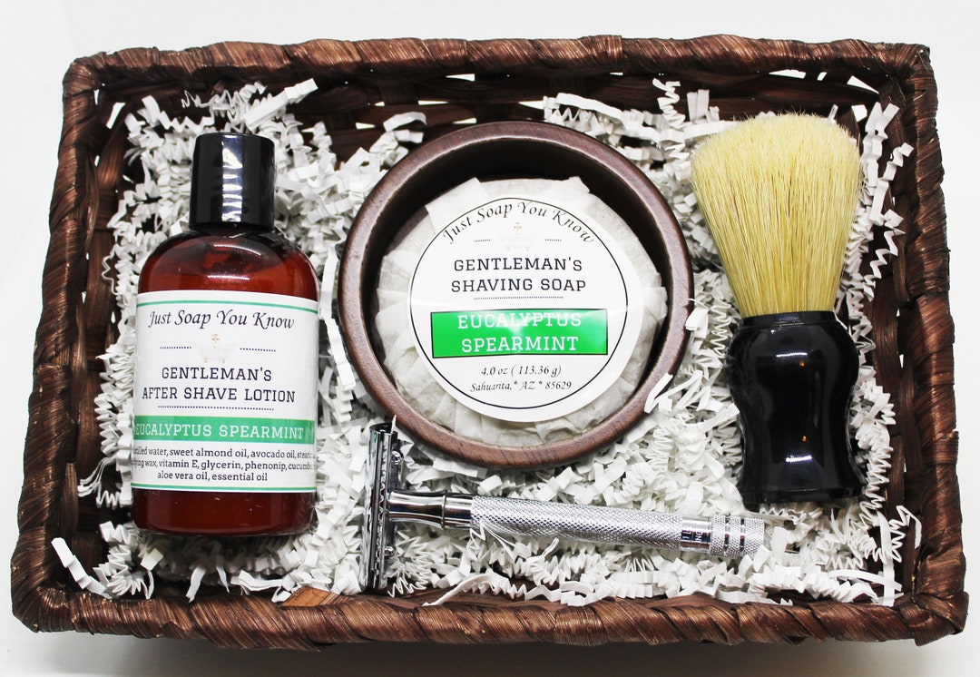 Gentlemen Shaving Gift Set With Safety Razor Shaving Kit Wet Shaving ...