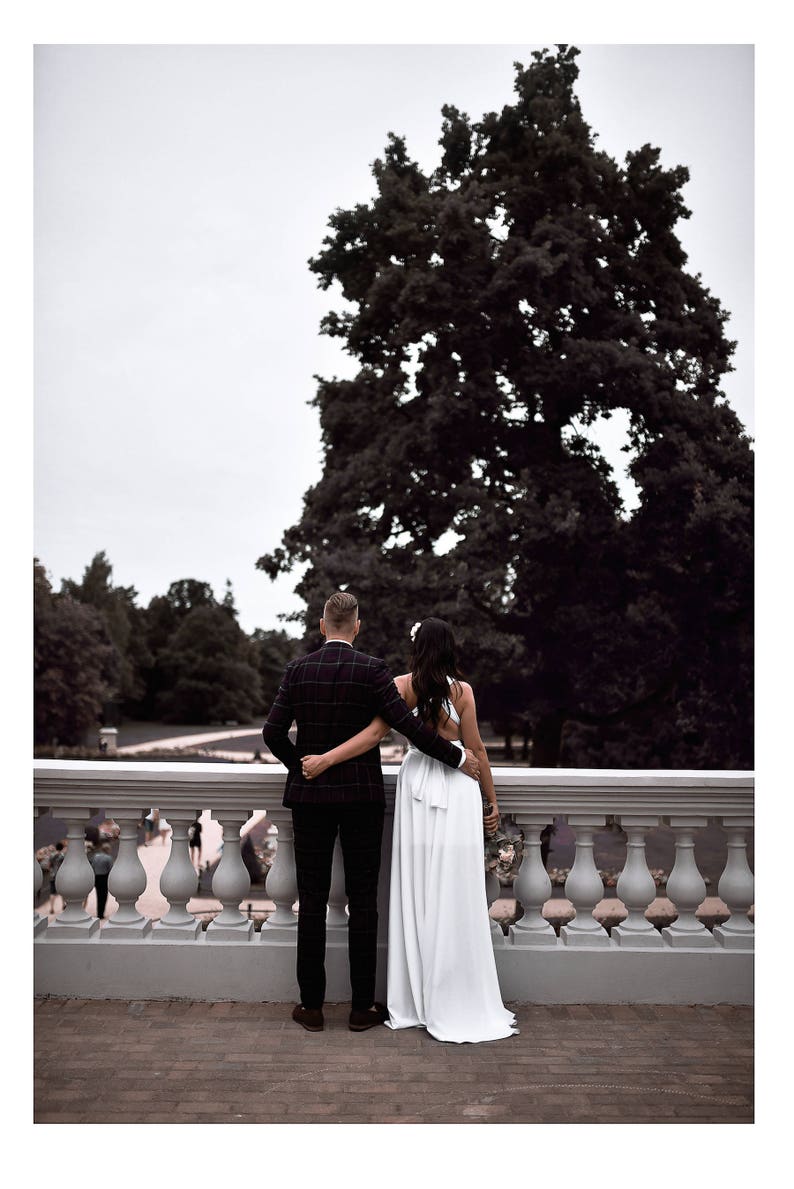 White Bridal Dress Infinity Dress White Wedding Dress | Etsy