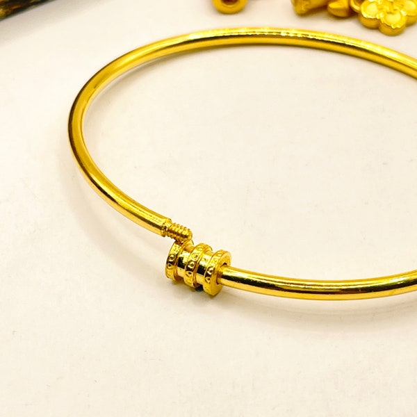 24 Karat Gold Bracelet - Etsy