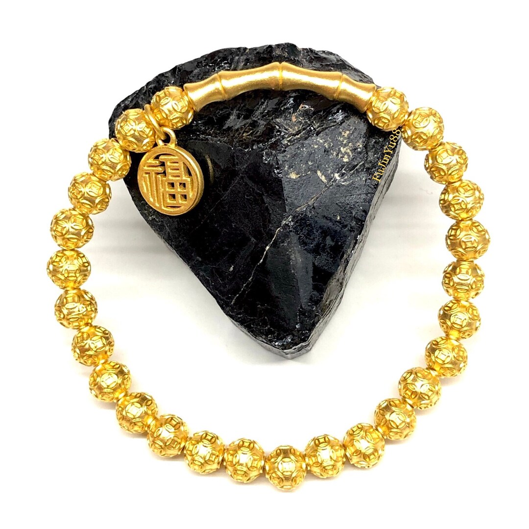 All 24K Real Gold Bamboo and 24K Real Gold I-ching 6mm Balls - Etsy ...