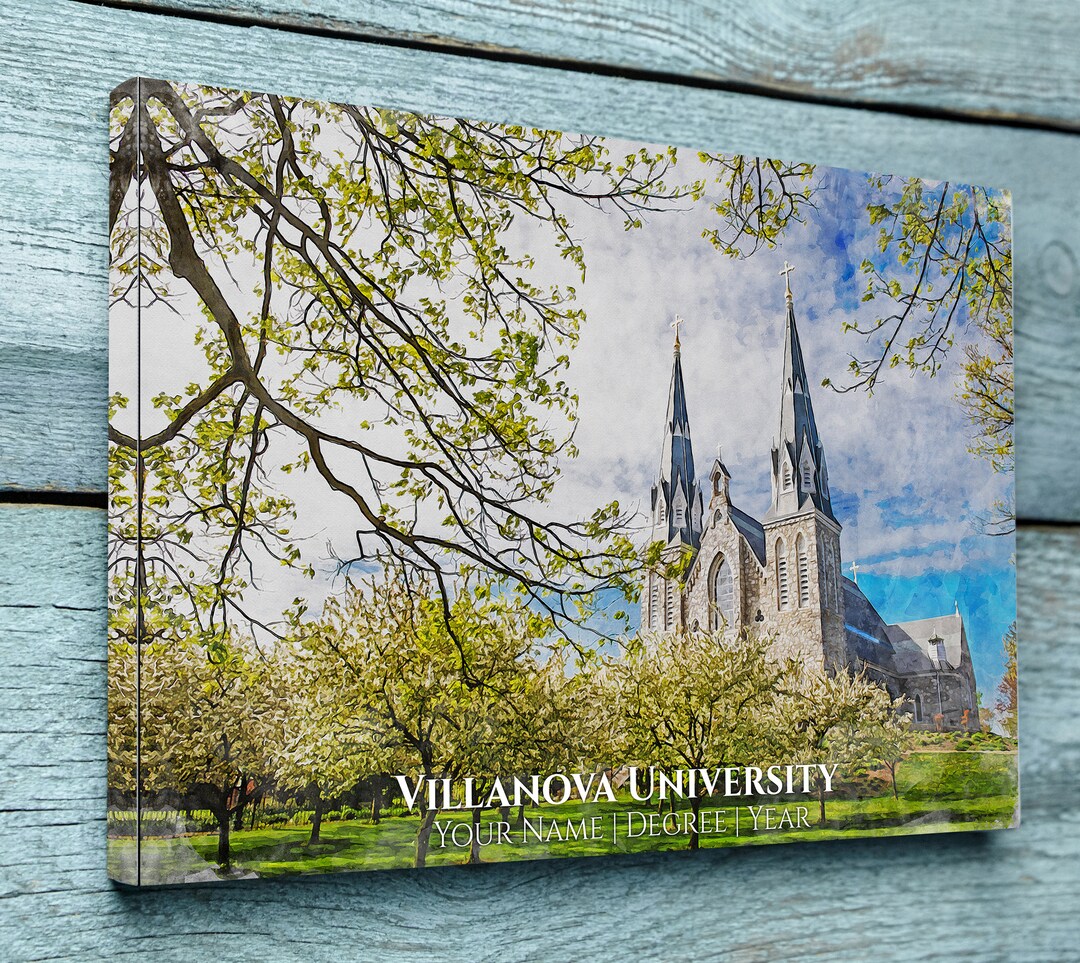 Villanova University Watercolor. Graduation Gift Villanova - Etsy
