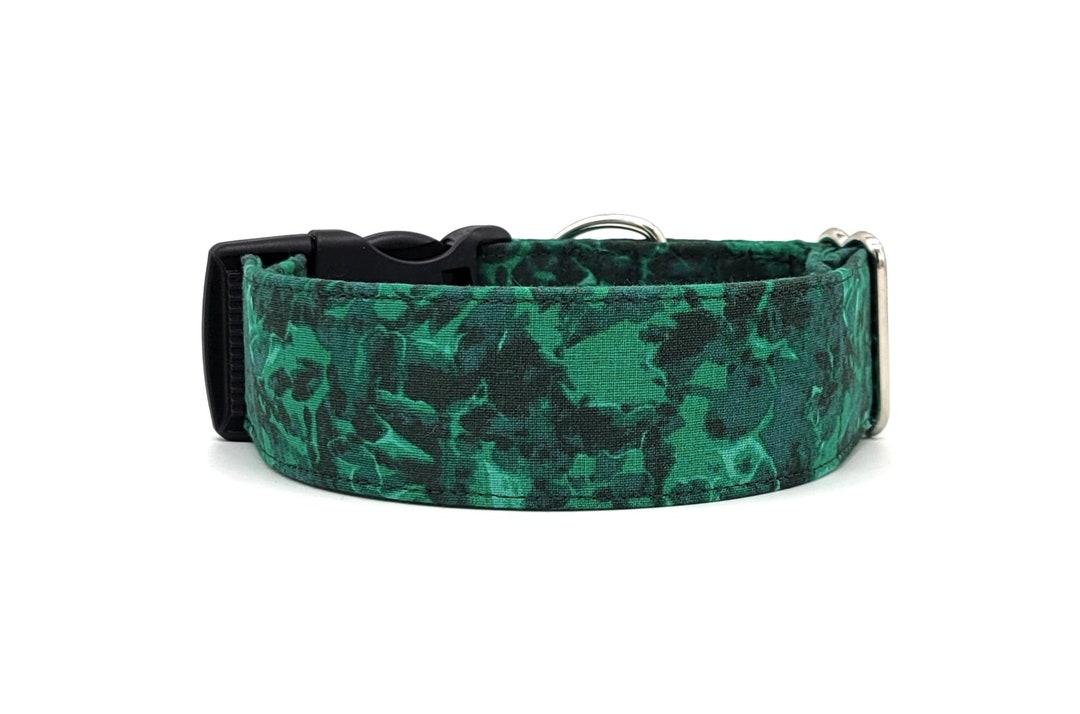 Emerald Green Dog Collar - Forest Green Collar - Boy Collar ...