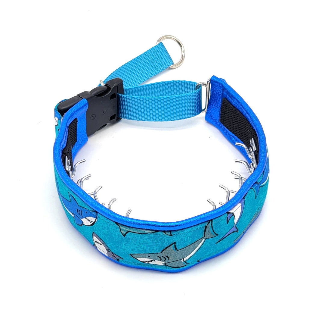 CUSTOM Hidden Prong Training Dog Collar - Real Leather - 2 Inch Wide ...
