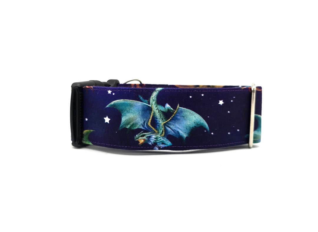 2 Inch Wide Dragon Dog Collar - Fantasy Themed Collar - Etsy