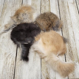 Real Rabbit Fur Dog Training Toys - Flat Rat - Squeaky Toy - Etsy