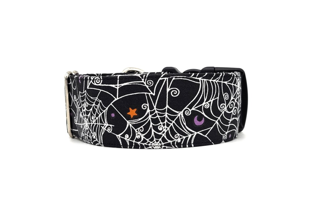 Black & White Spider Web Dog Collar - Halloween Collar - Fall Collar ...