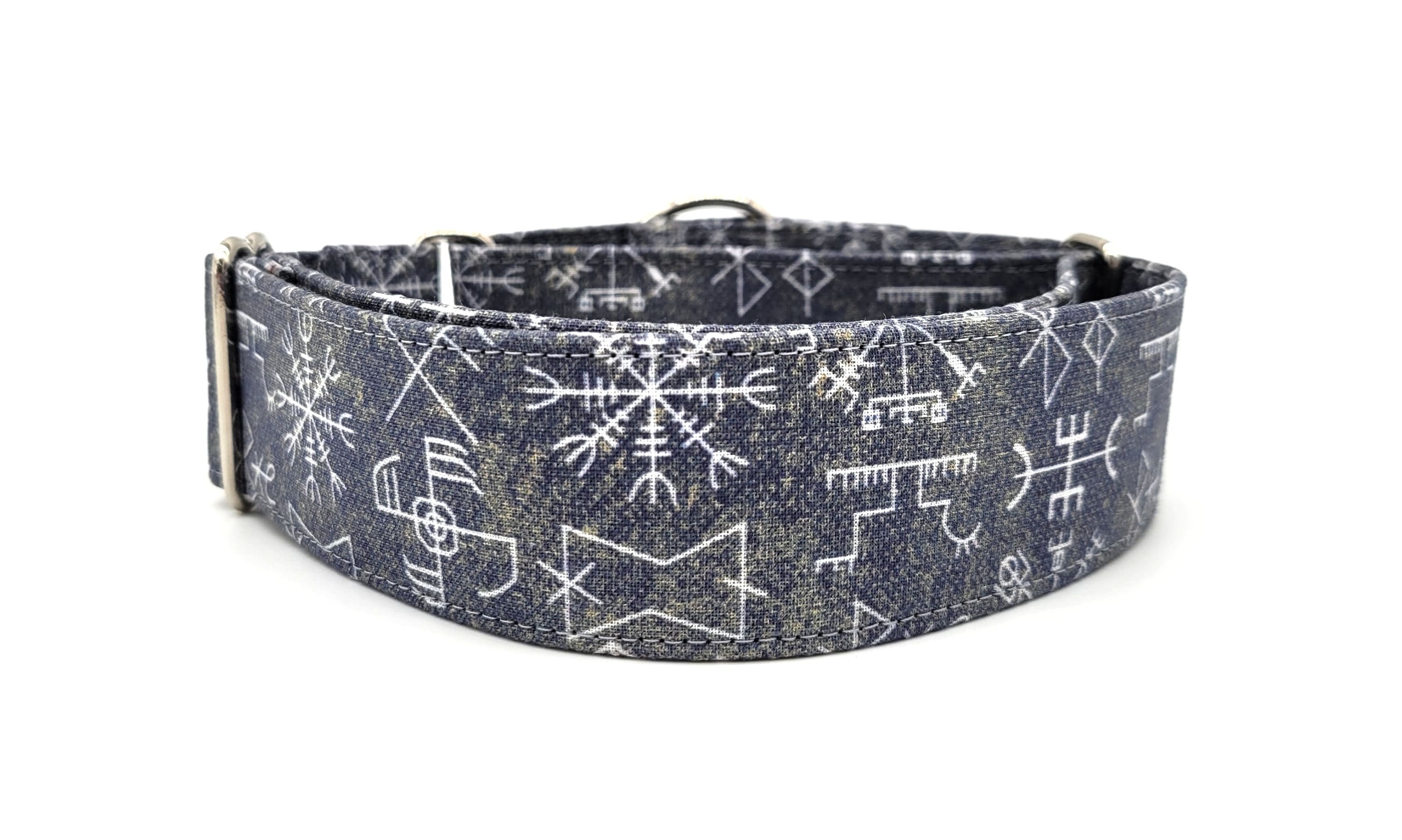 Viking Symbols Dog Collar Norse Themed Collar Gray Collar - Etsy