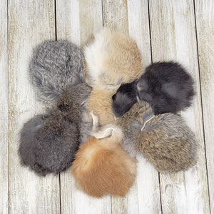 Real Rabbit Fur Dog Training Toys - Flat Rat - Squeaky Toy - Rabbit Fur ...