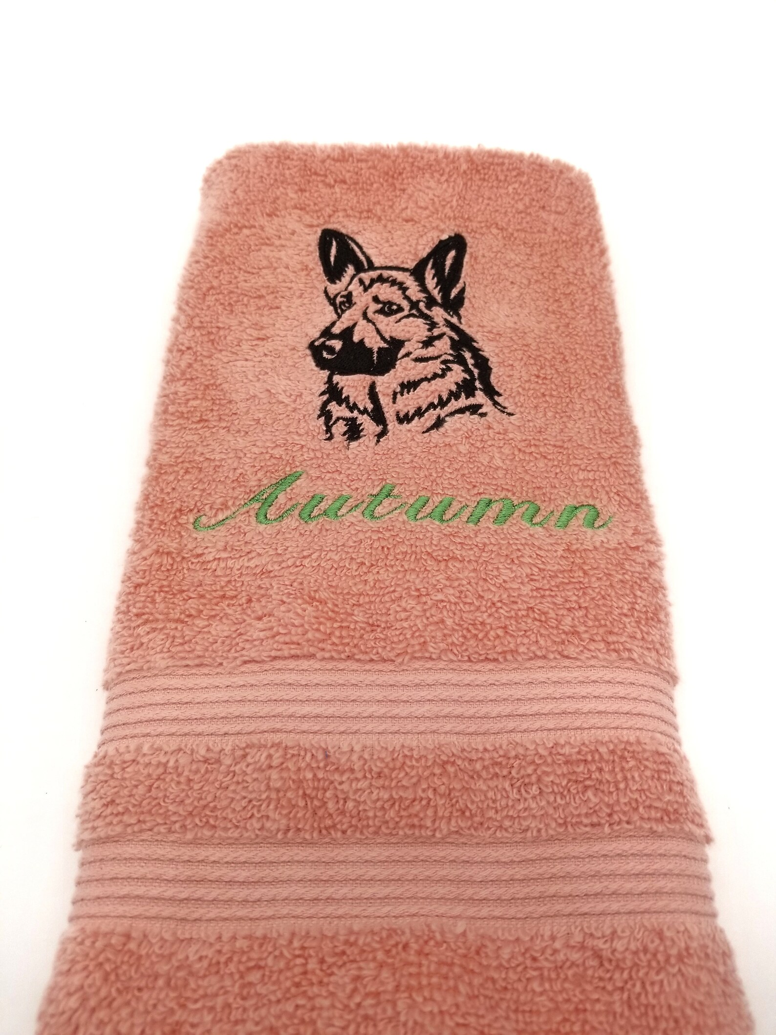 Embroidered Dog Hand Towels Dog Drool Rag Dog Show Trophy - Etsy