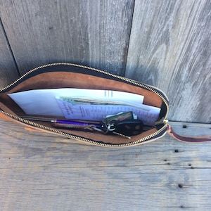 Leather Bank Bag ~ Bank Bag Leather ~ Personalized Leather Bank Bag ...