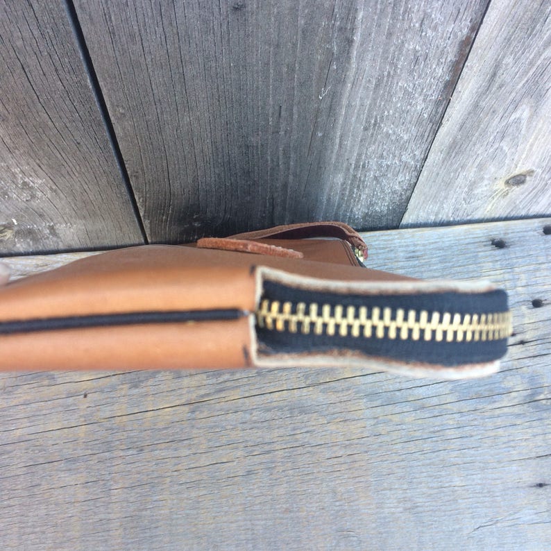 Personalized Leather Bank Bag: Heavy Duty Accessory Clutch - Etsy
