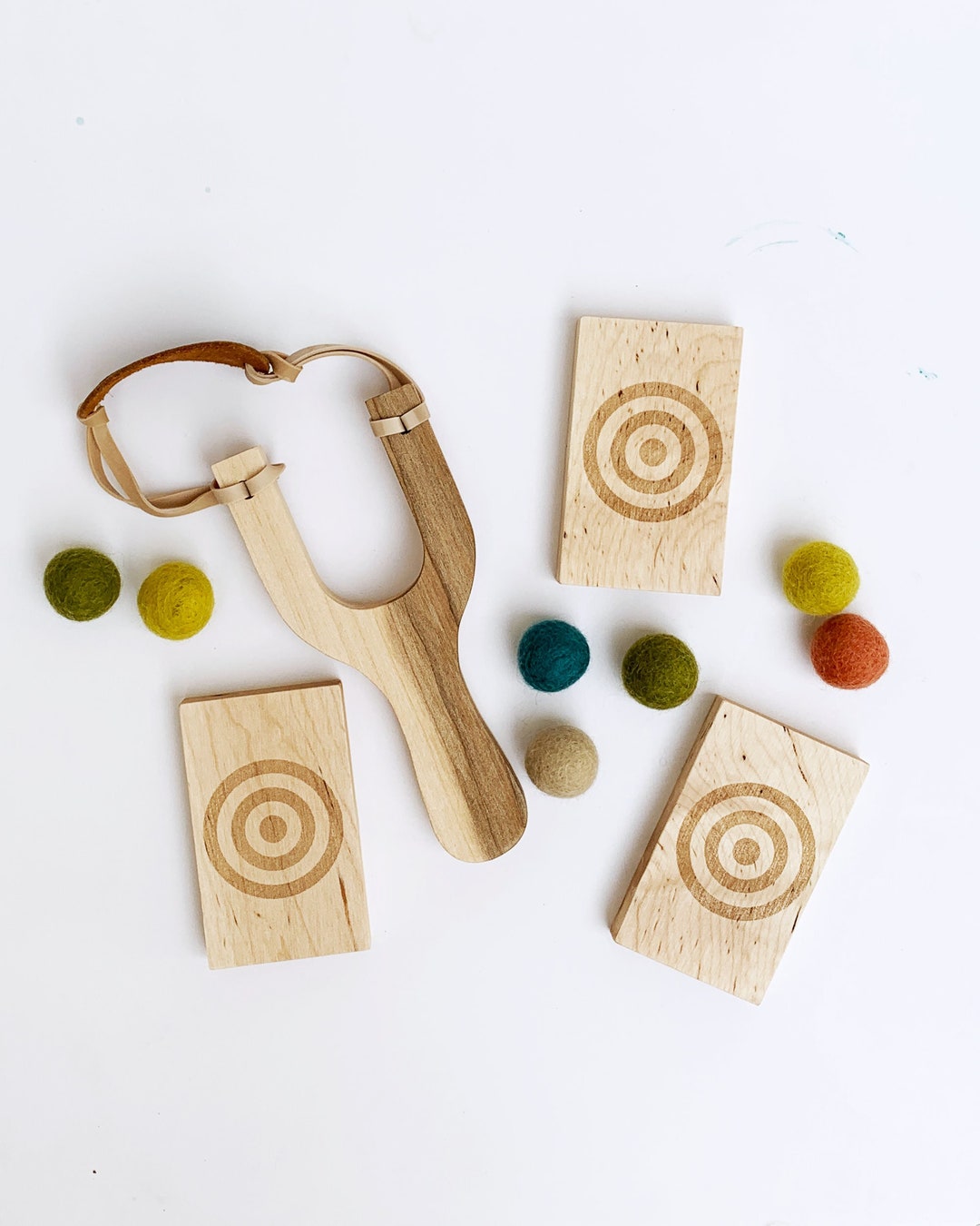 Wood Bullseye Targets // Maple Wood, Target Practice, Toy Targets ...