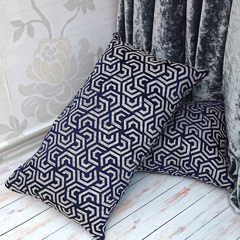 Greek Key Cushion - Etsy