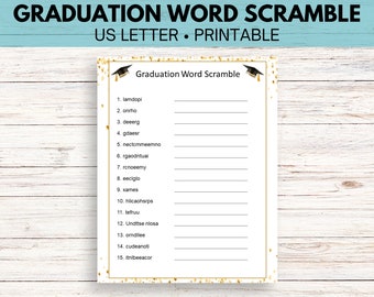 Graduation Word Scramble Game Graduation Unscramble Game 2024 ...