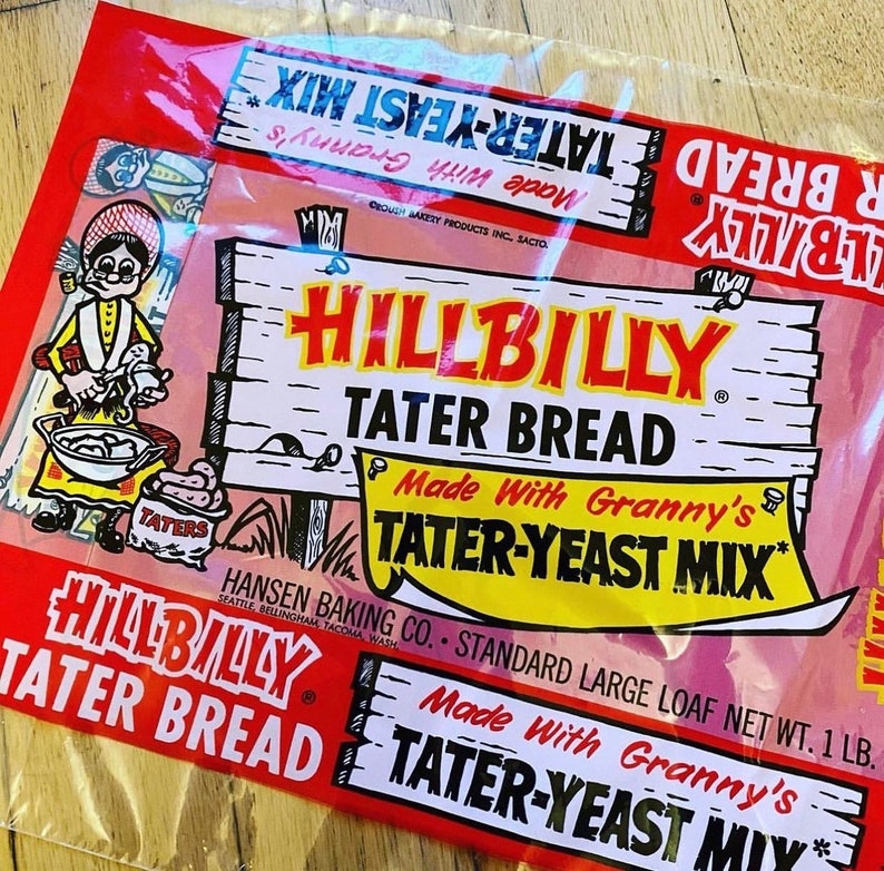 Granny's Vintage Hillbilly Tater Bread Bag 1950's - Etsy