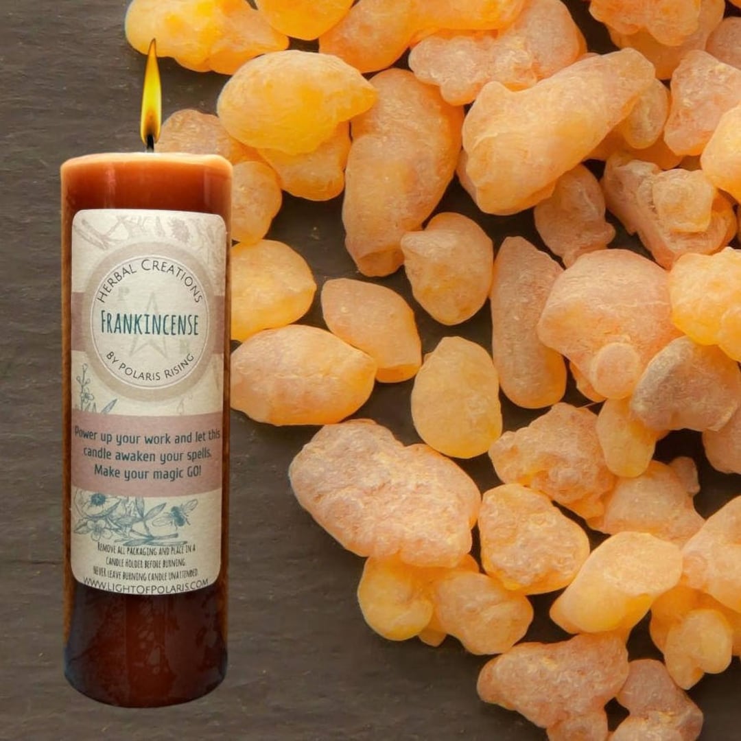 Frankincense Pillar Candle - Etsy