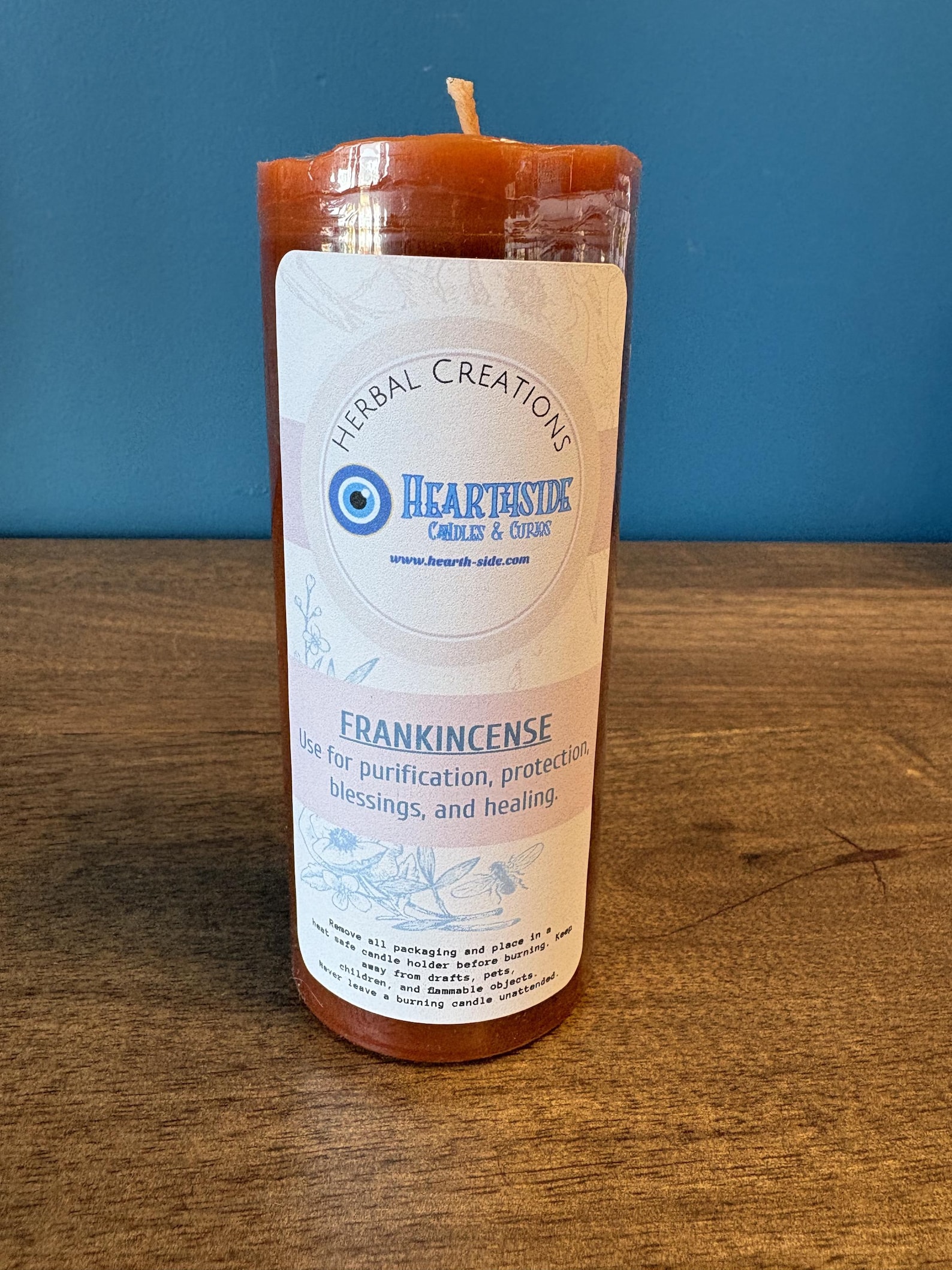 Frankincense Pillar Candle - Etsy