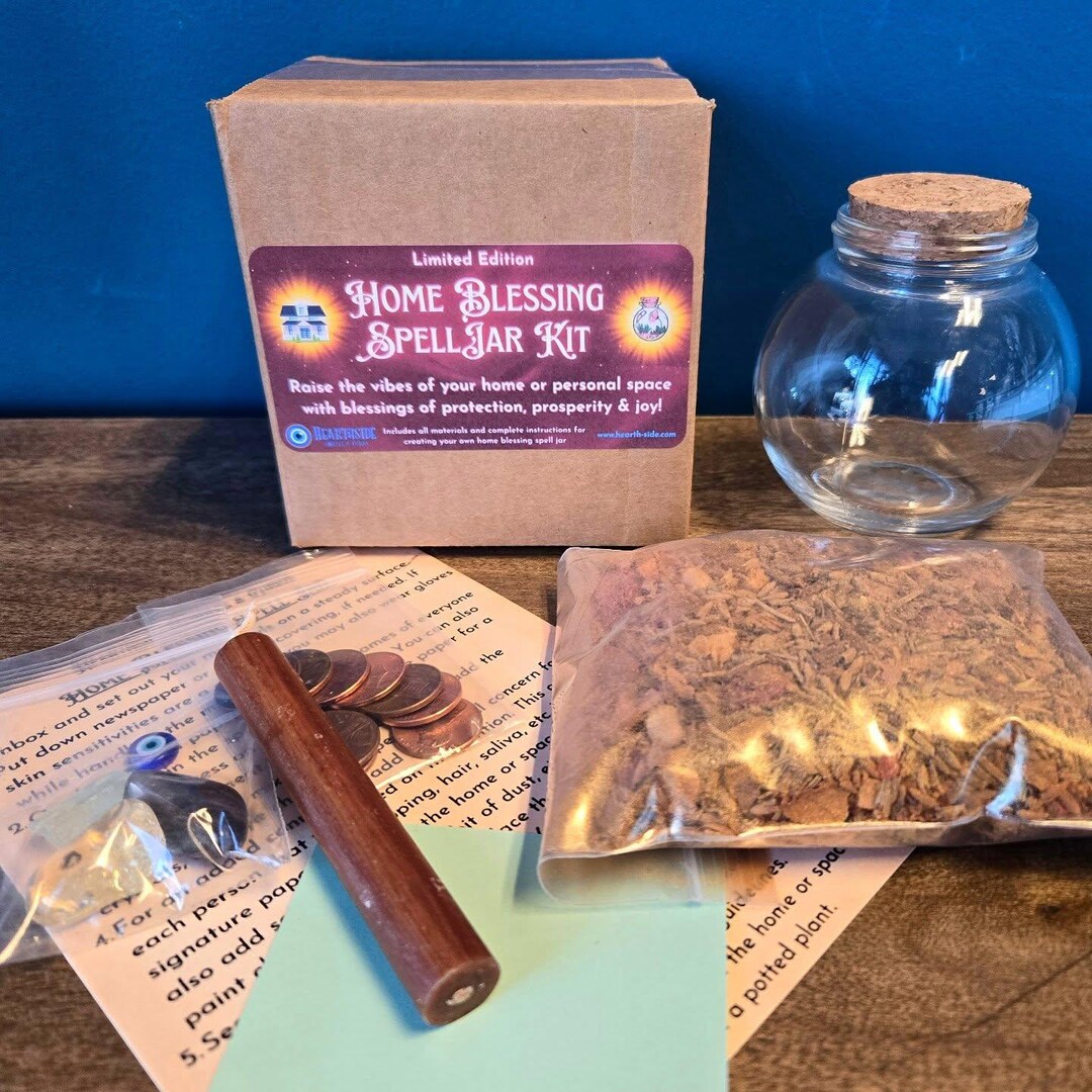 Home Blessing Spell Jar Kit - Limited Edition - Everything Included! - Etsy