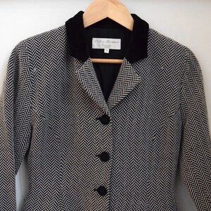 90s Phase Eight by Patsy Seddon Herringbone Coat Dress. UK 10. Wool ...