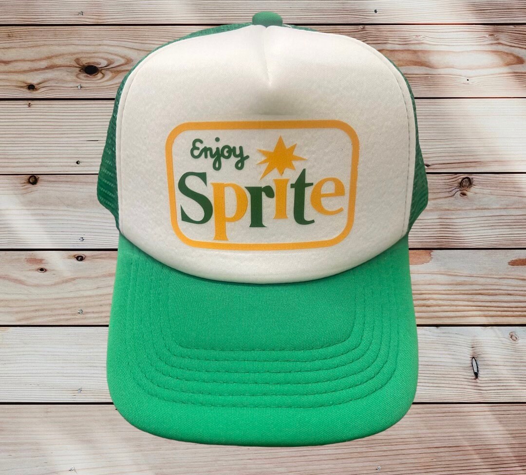 Enjoy Sprite 80s Retro Vintage Snapback Cap Trucker Green Uni - Etsy