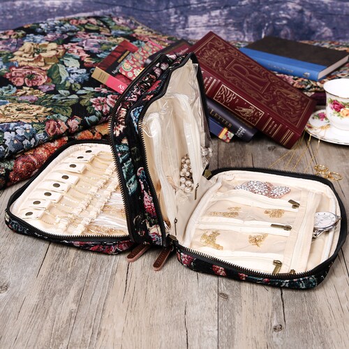 Vintage Large Victorian Carpet Jewelry Case Tapestry Necklaces - Etsy