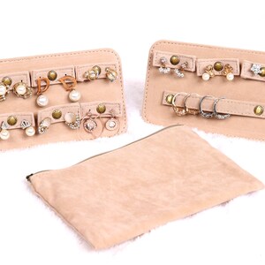 Personalized Jewelry Pouch Set 6M6S1B Necklace Bar Earring Ring Holder ...