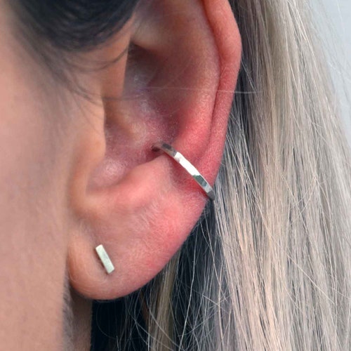 Recycled Sterling Silver Conch Hoop Conch Earring Silver - Etsy