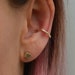 9ct Gold Smooth Conch Hoop Recycled Gold Conch Piercing 16g Gold Conch Ring 9k Gold Conch ...